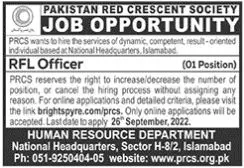 Pakistan Red crescent Society Islamabad Jobs 2022
